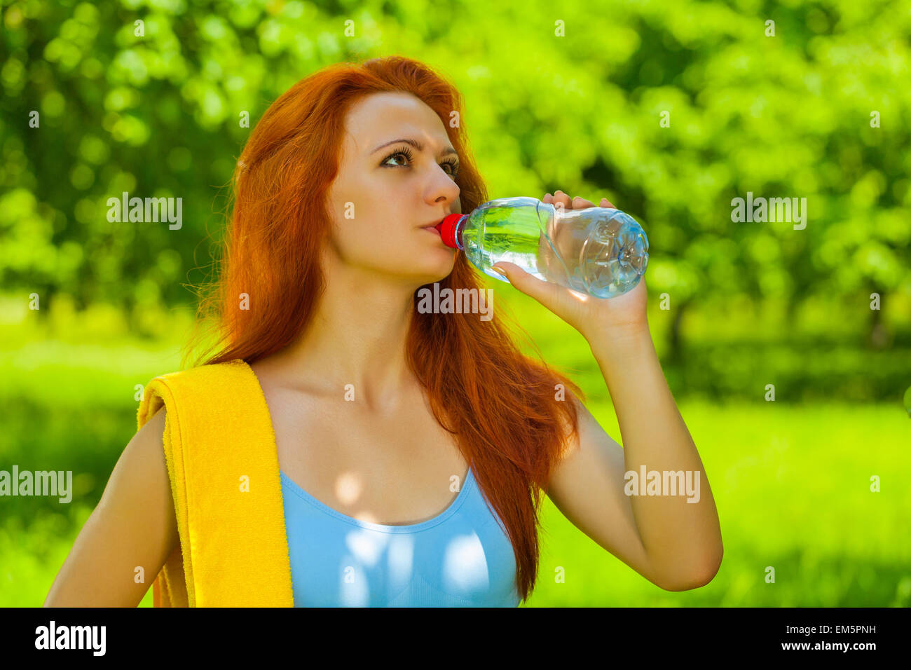 a female drinking water Stock Photo - Alamy