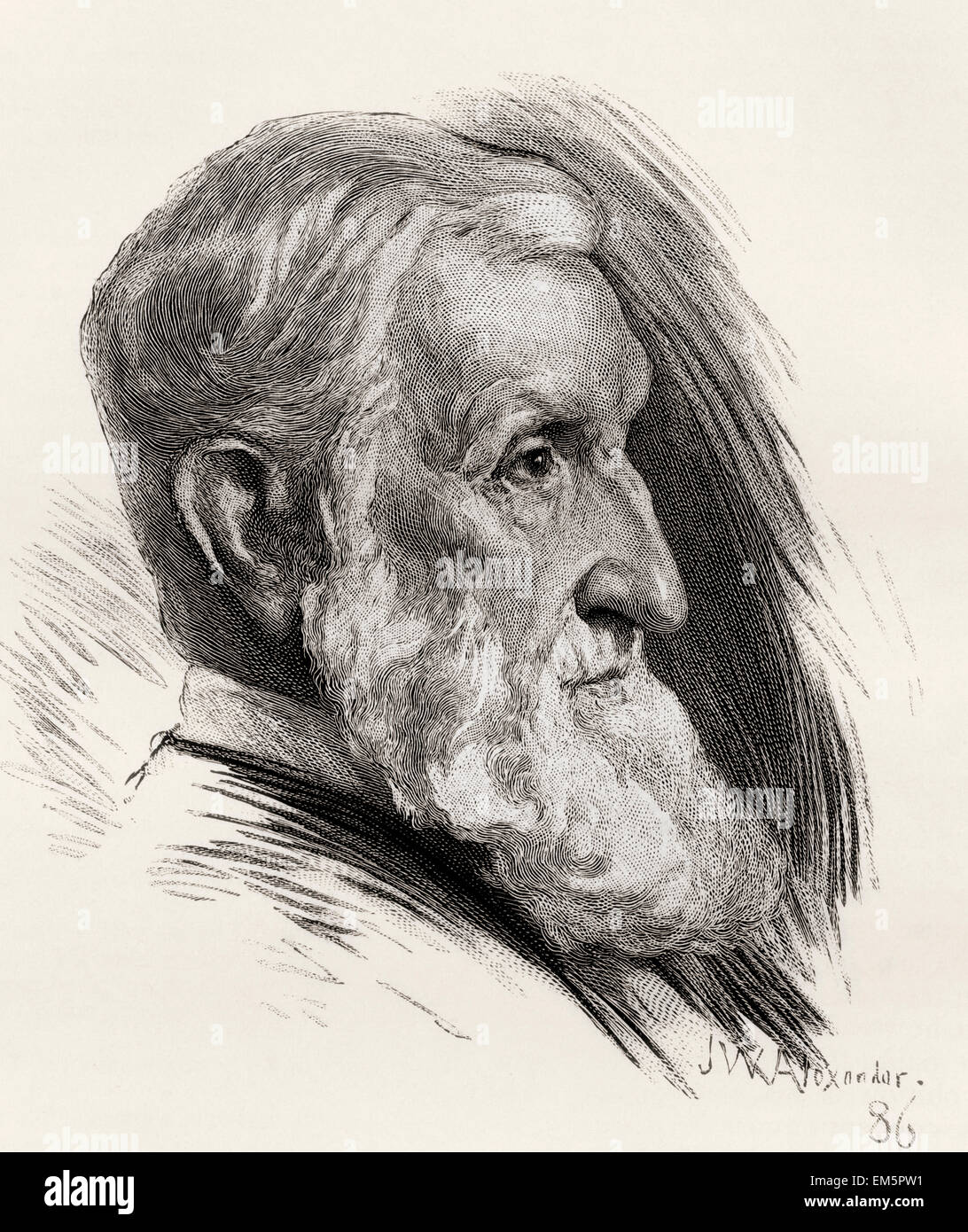 George Bancroft, 1800 –1891. American historian and statesman Stock ...