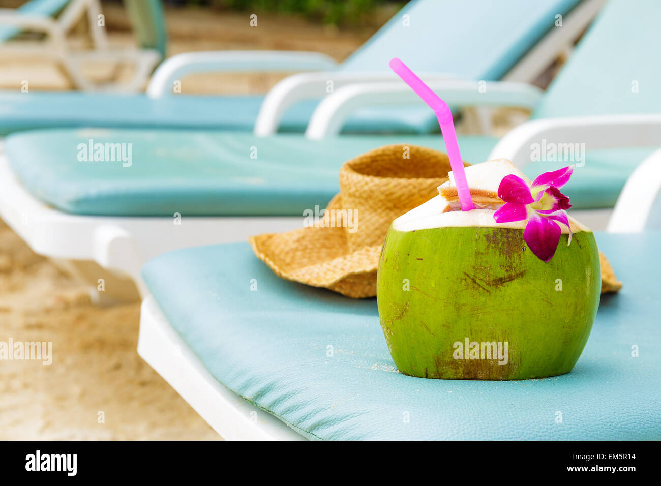 Relaxation on beach Stock Photo - Alamy