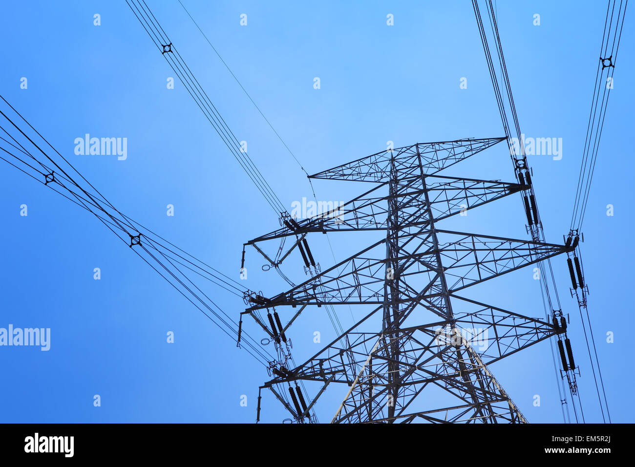 Power distribution tower Stock Photo - Alamy