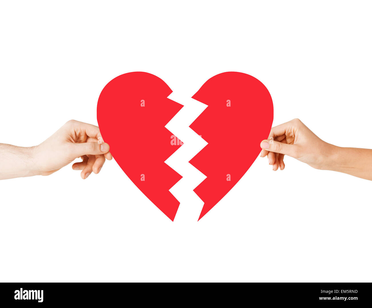 hands holding broken heart Stock Photo - Alamy