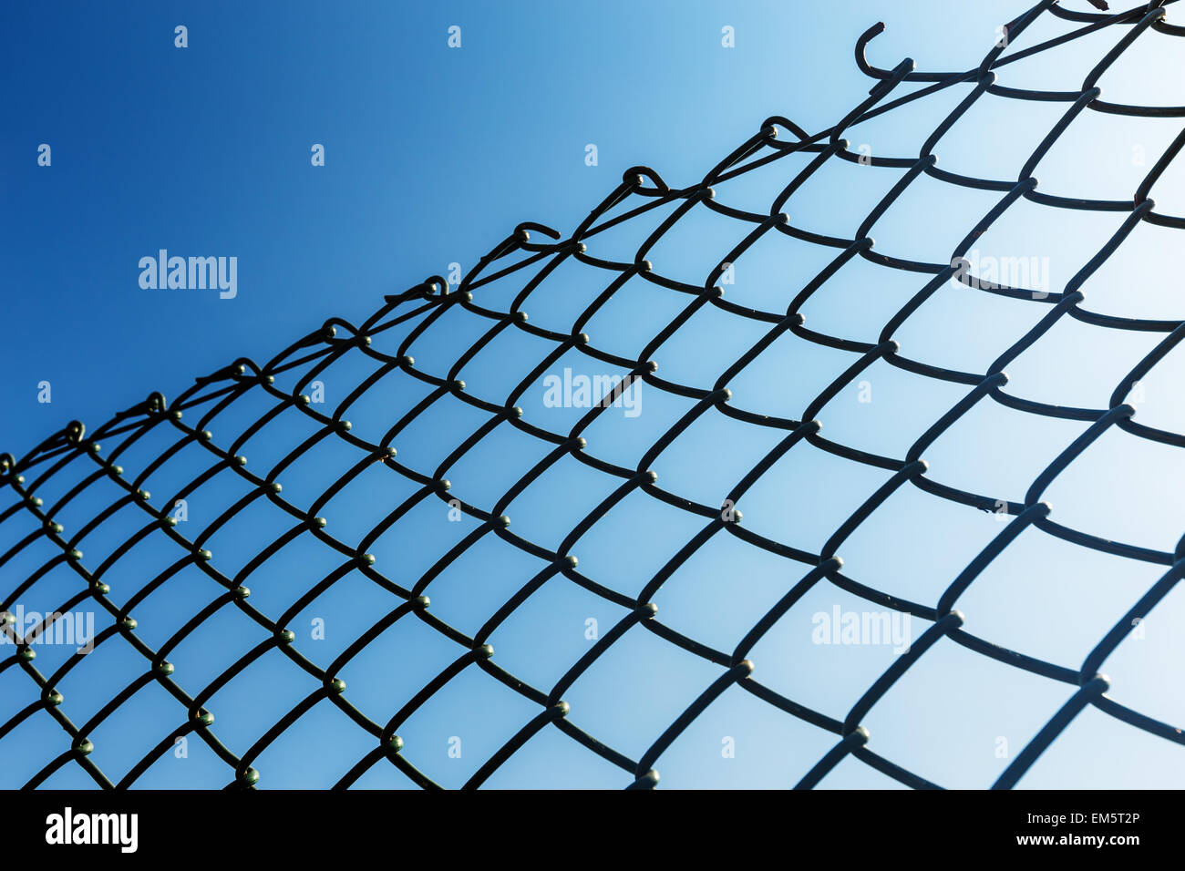 Outdoor Chain link fence Stock Photo - Alamy