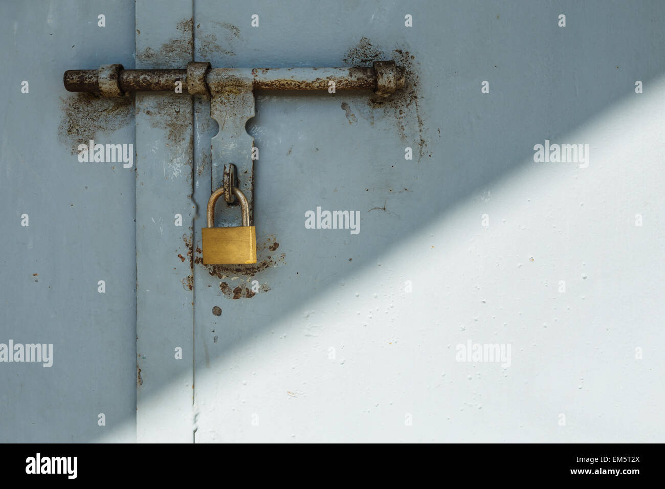 Rustic door lock Stock Photo - Alamy