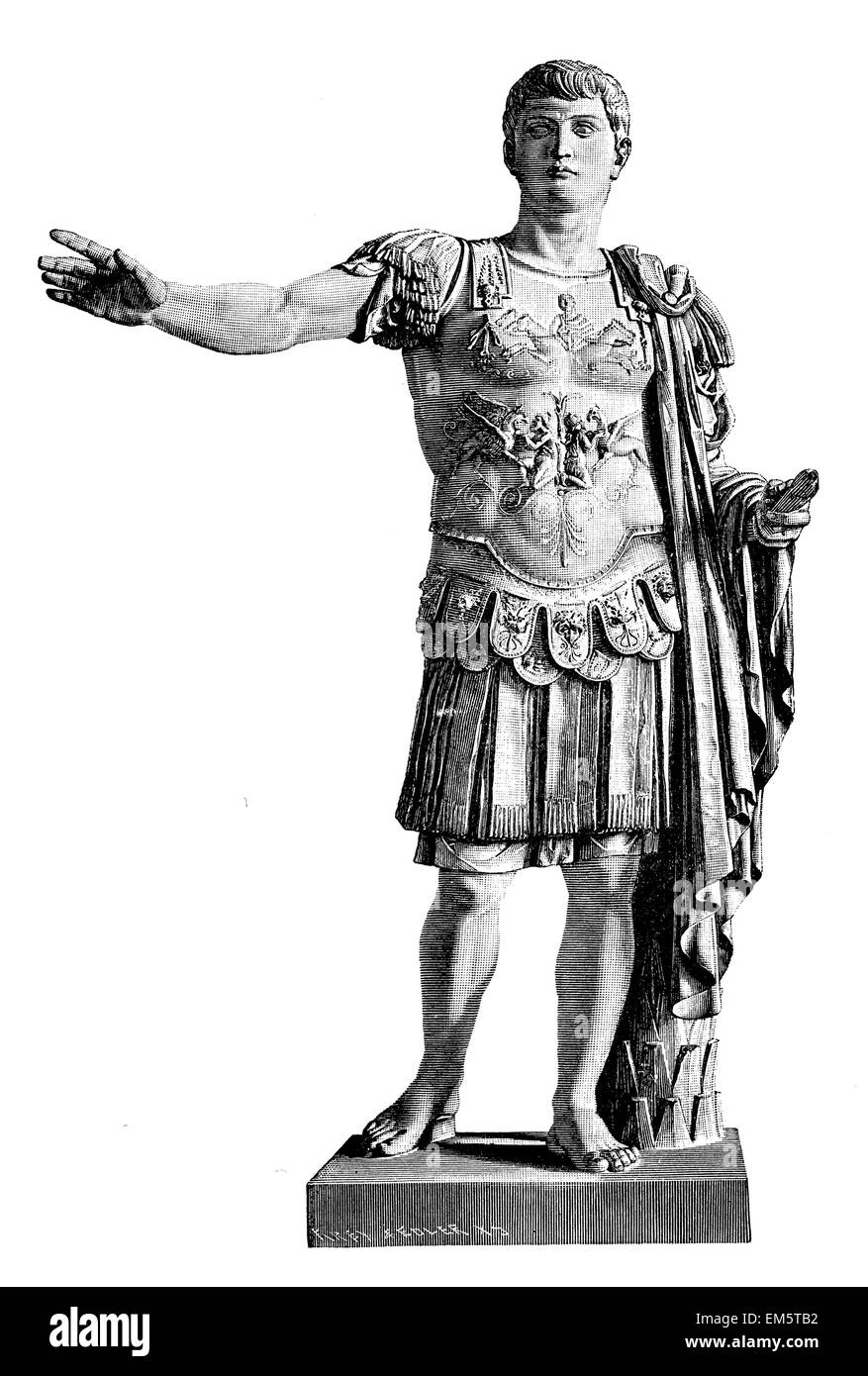 Germanicus. Ancient marble statue in the Lateran Museum, Rome Stock ...