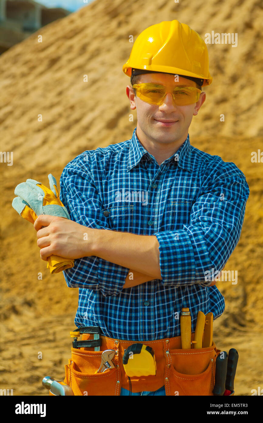 portrait of contractor Stock Photo - Alamy