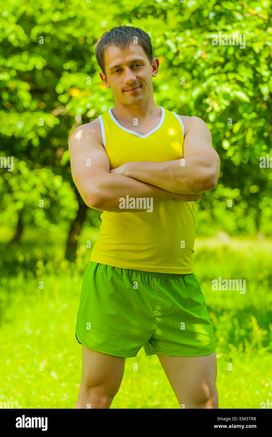 portrait of sports men Stock Photo - Alamy