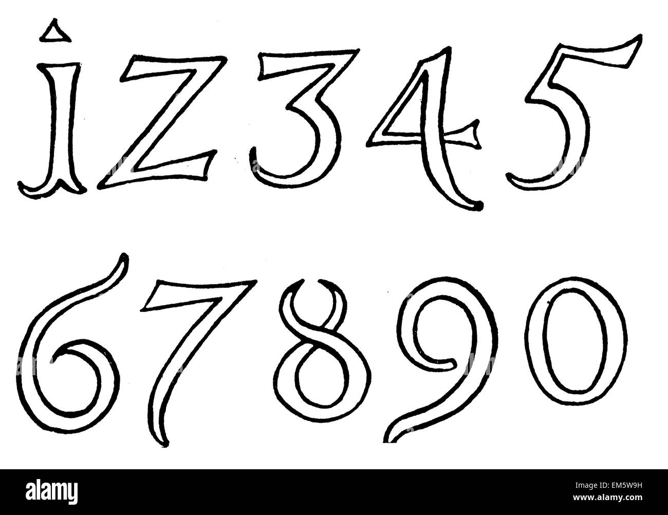 Numbers Black and White Stock Photos & Images - Alamy