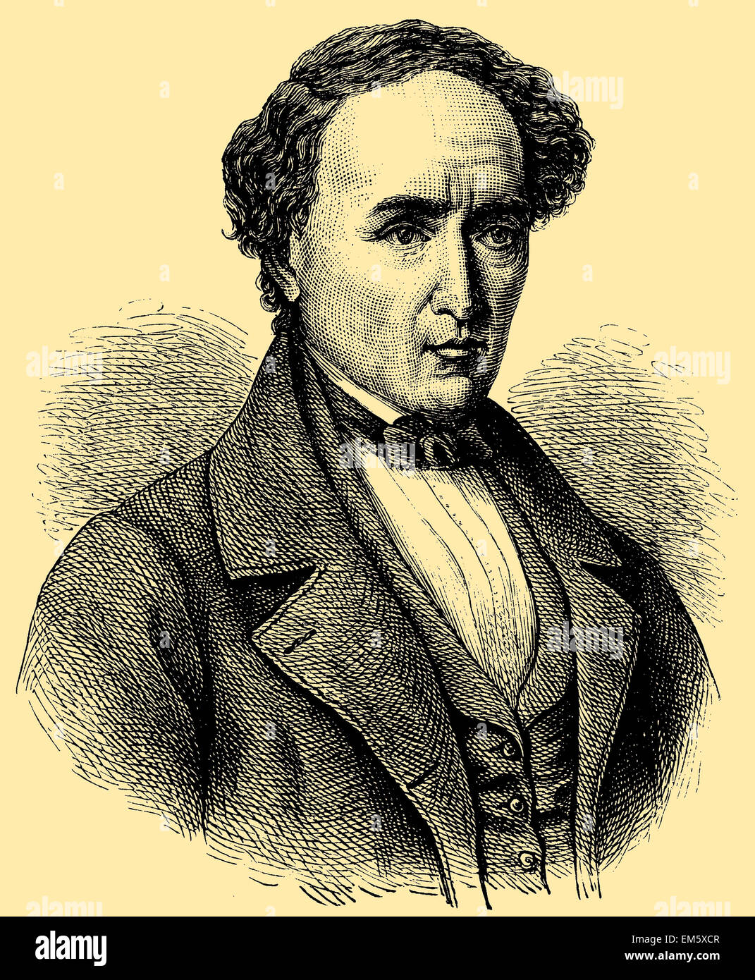 Carl Jonas Love Almqvist (1793 - 1866), Swedish romantic poet Stock ...