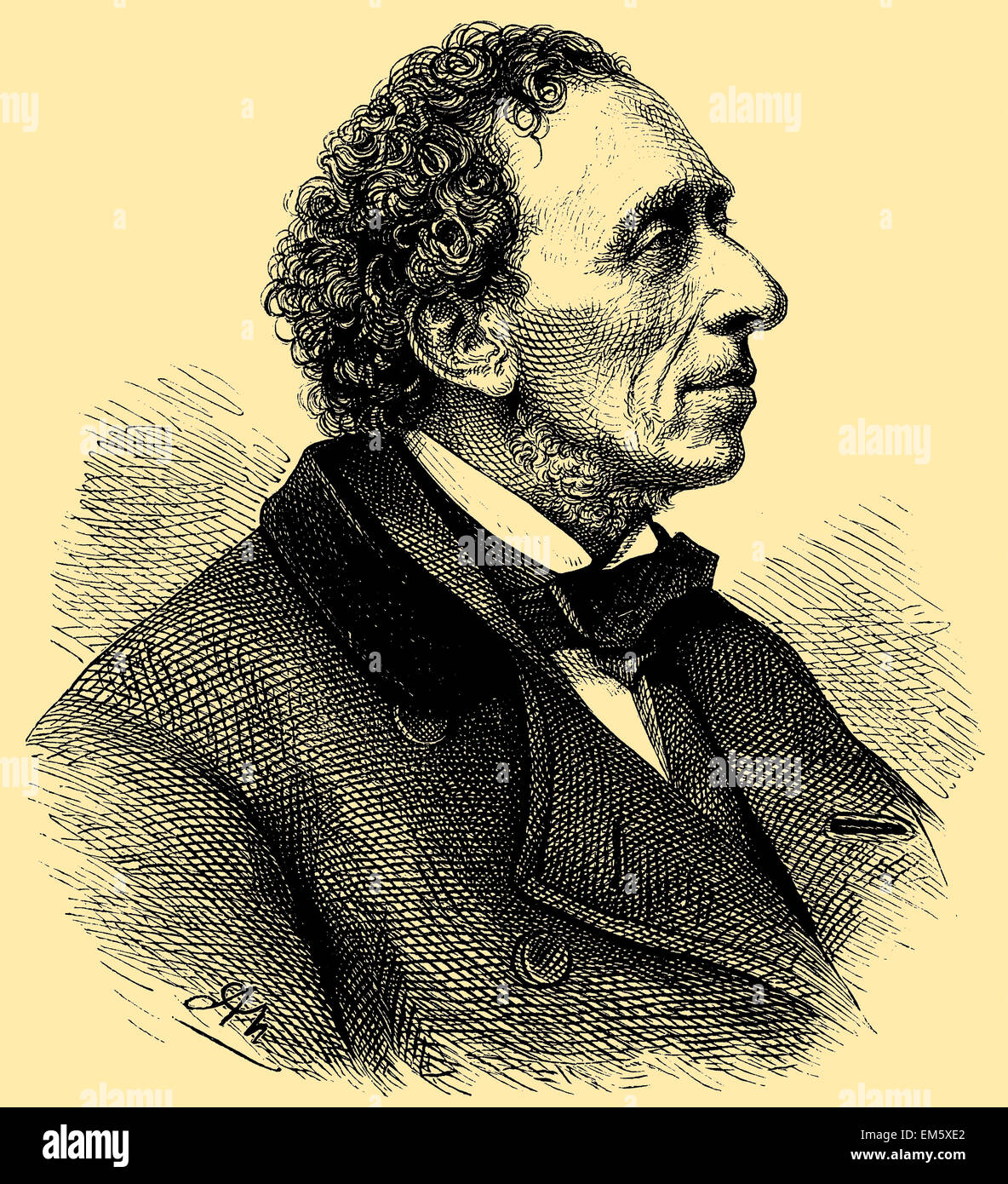 Hans christian andersen portrait hi-res stock photography and images ...
