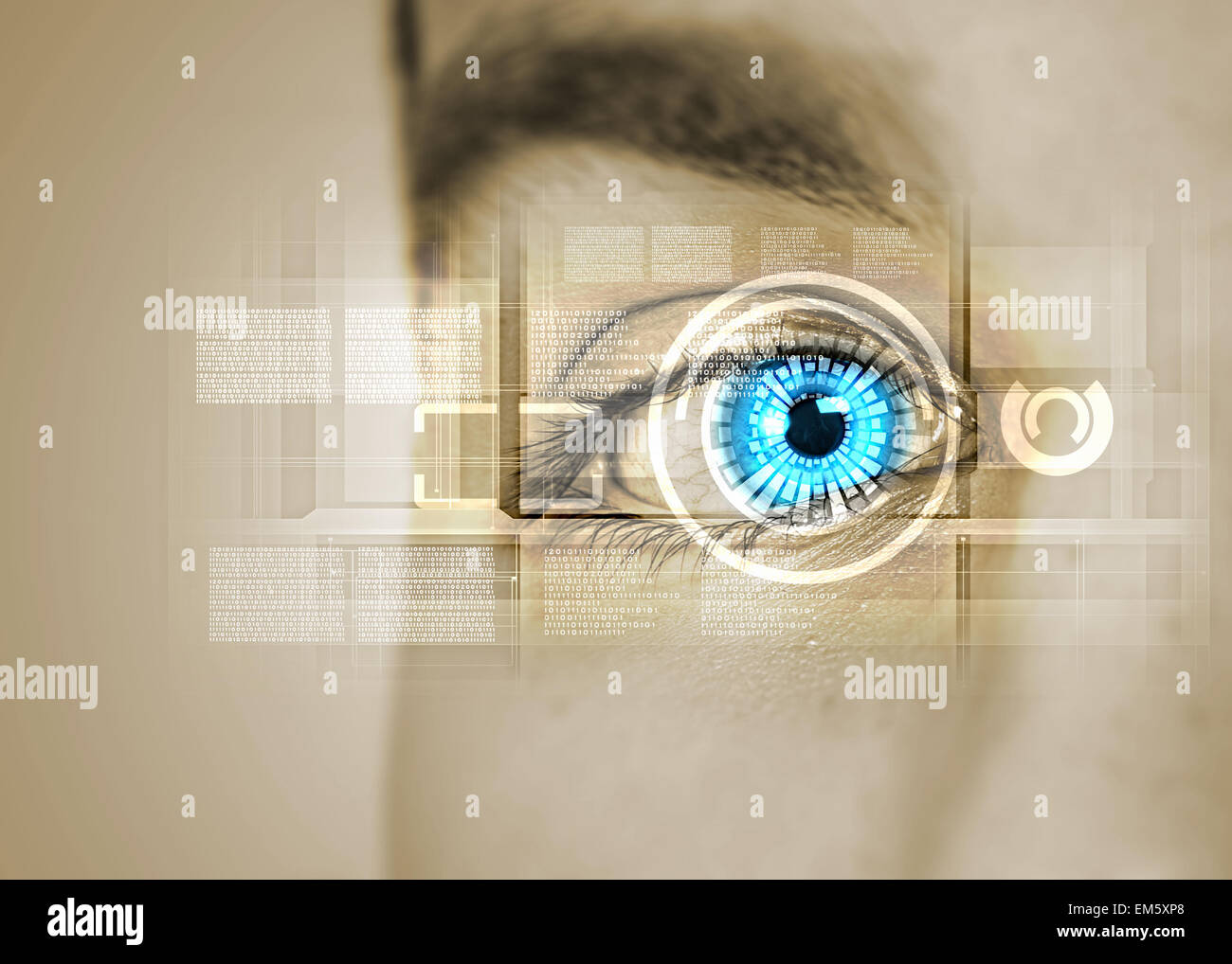 Identification of eye Stock Photo - Alamy
