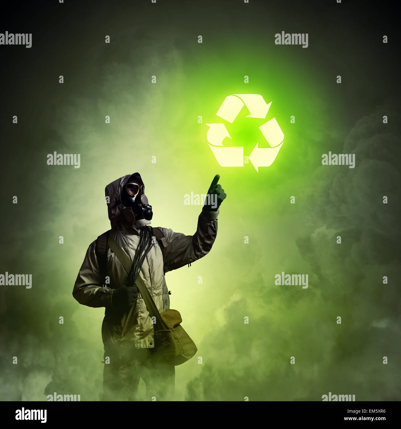 Stalker touching sign Stock Photo - Alamy