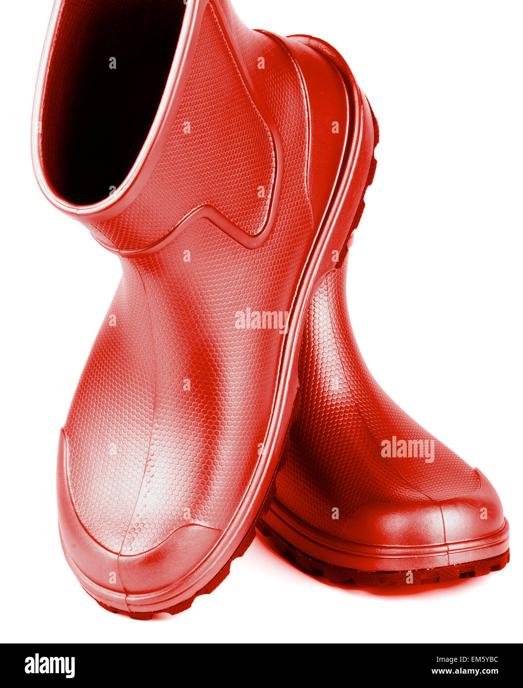 Red rubber boots hi-res stock photography and images - Alamy