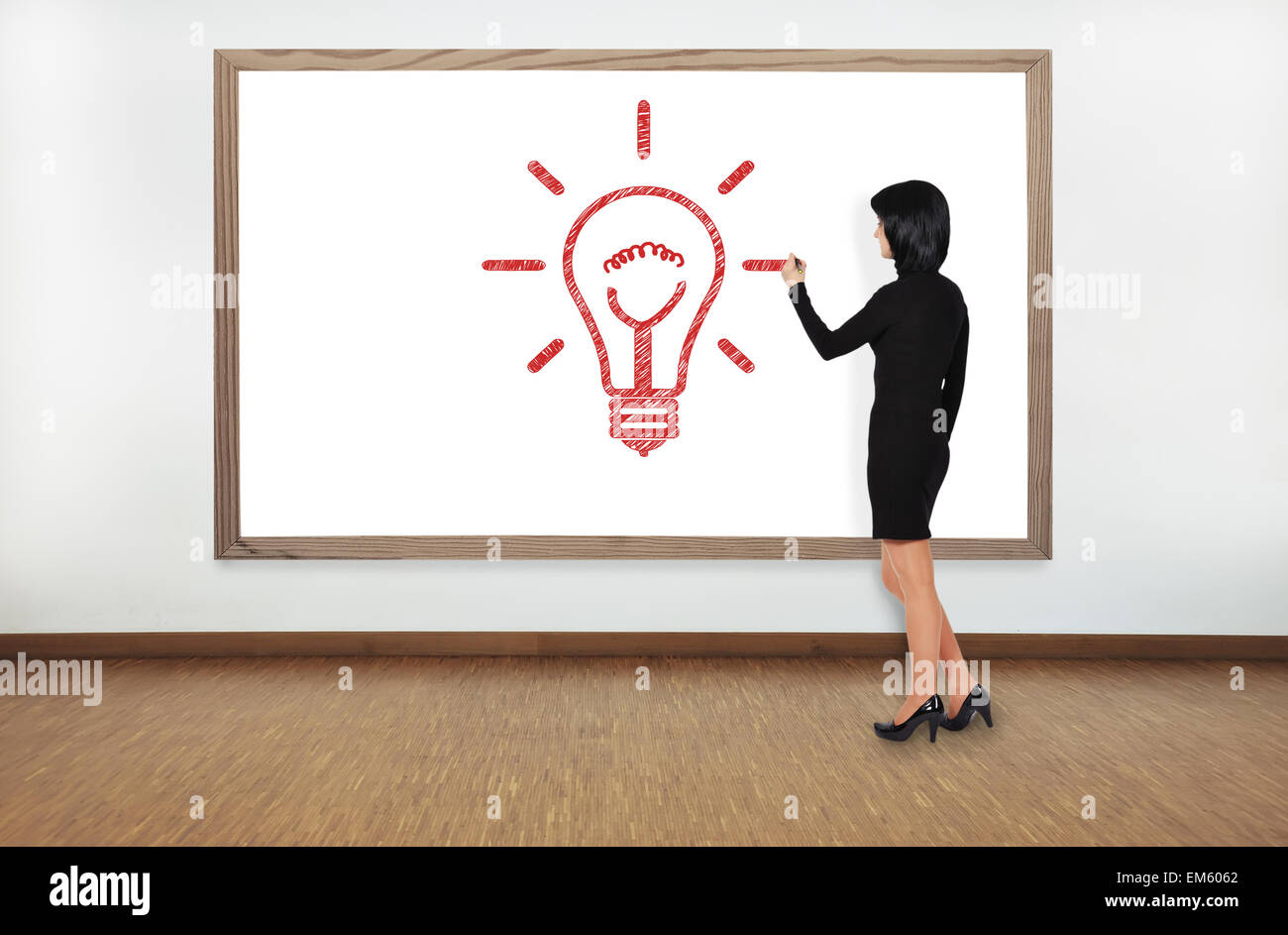 woman drawing lamp Stock Photo - Alamy