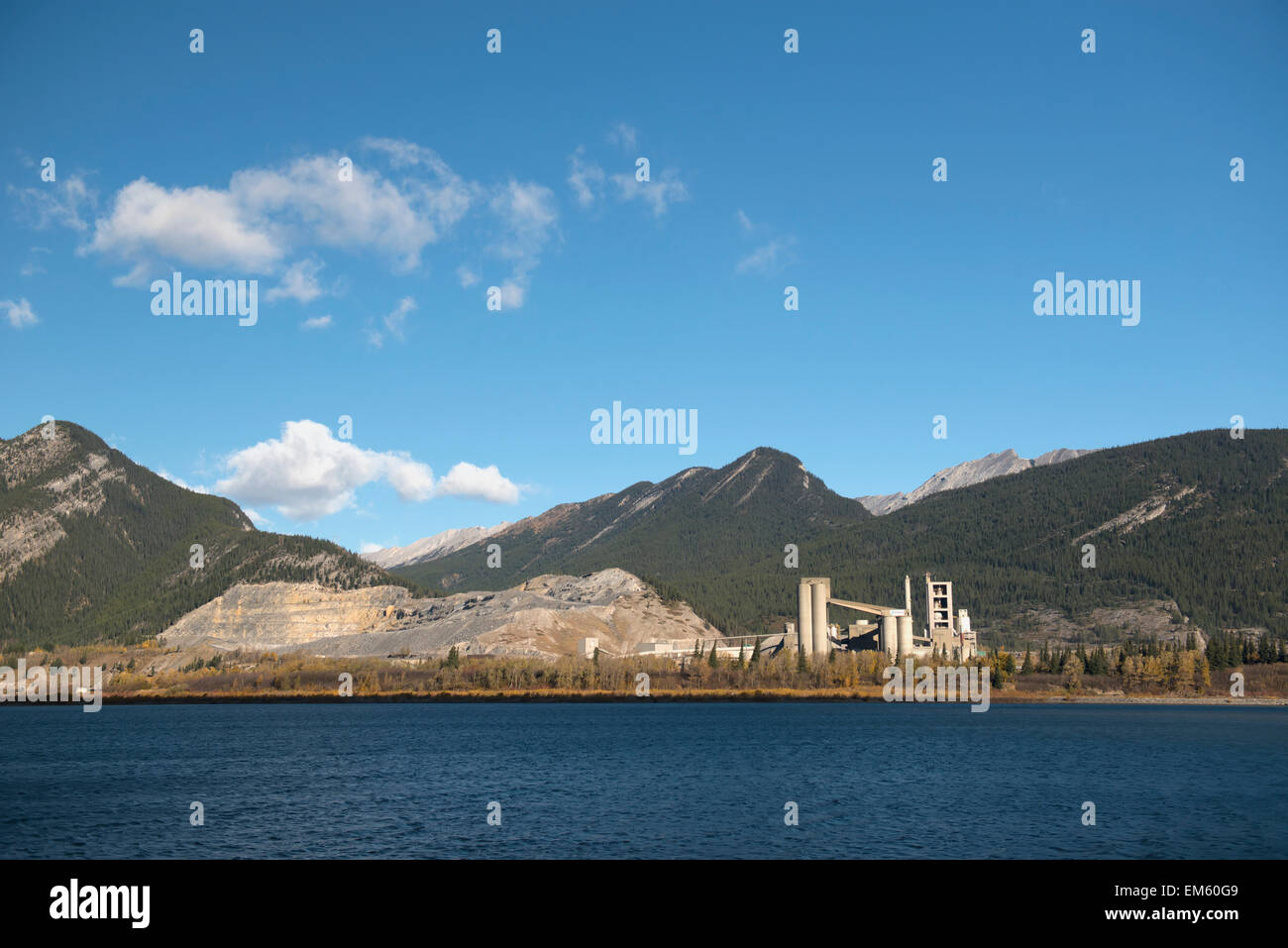 Canada, Banff National Park; Alberta, Limestone mining Stock Photo - Alamy