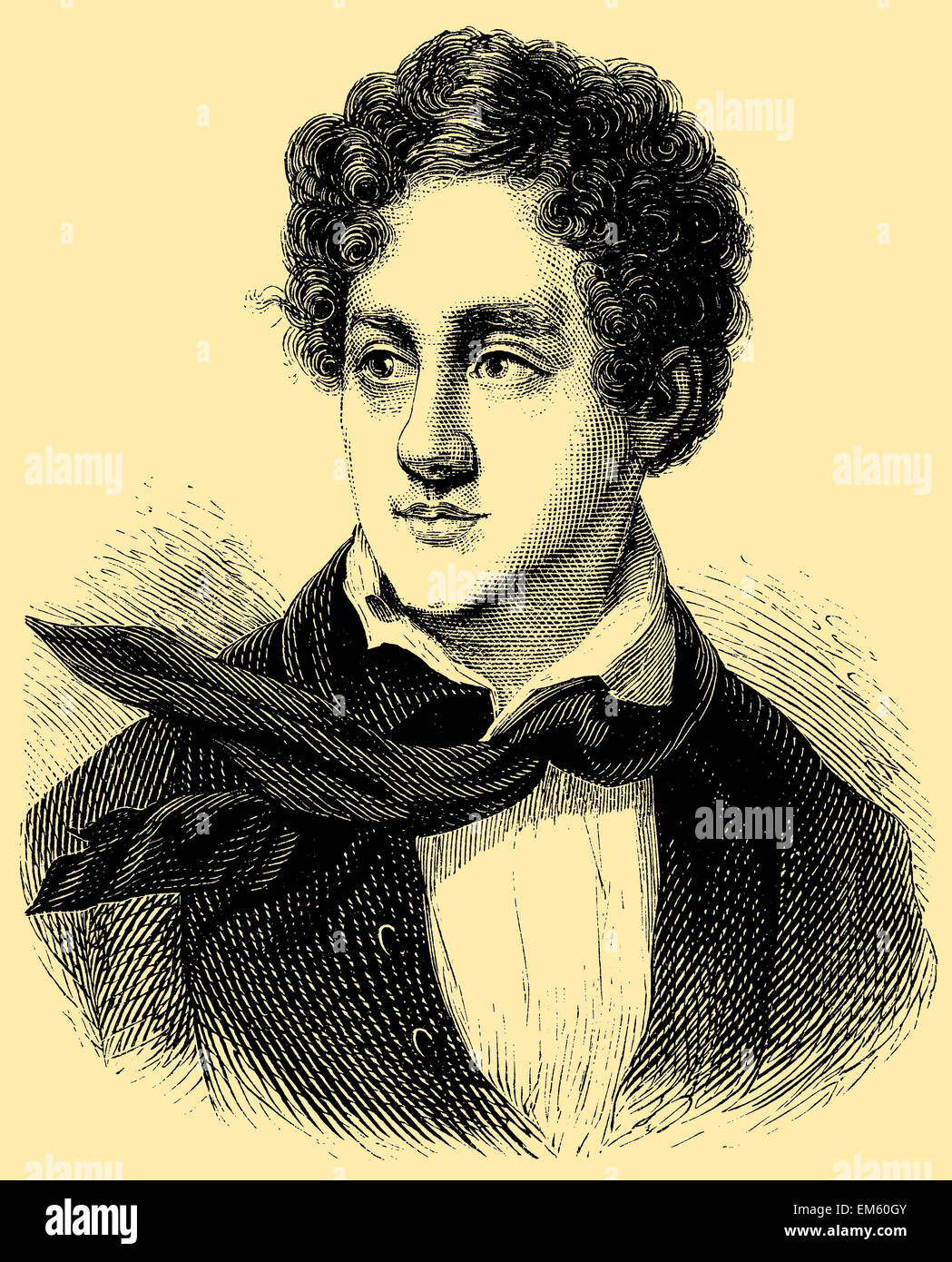 Portrait george byron 1788 1824 english hi-res stock photography and images - Alamy