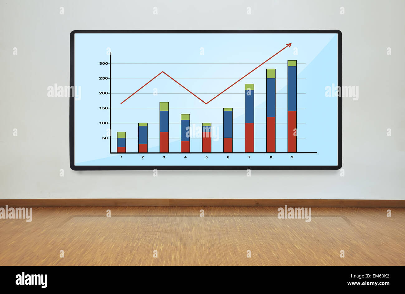 plasma panel with graph Stock Photo - Alamy