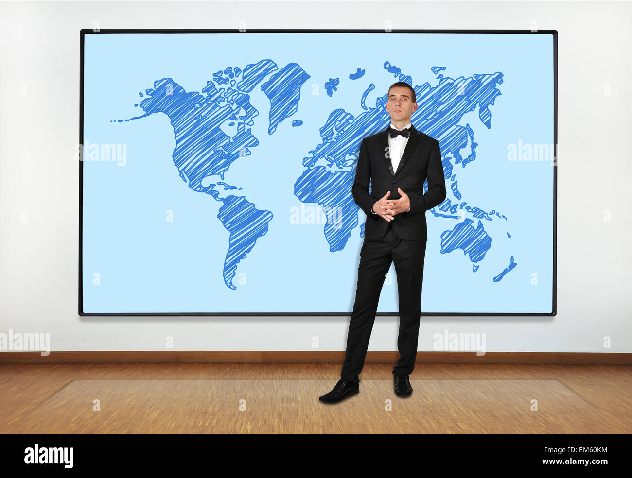 big plasma with map Stock Photo - Alamy