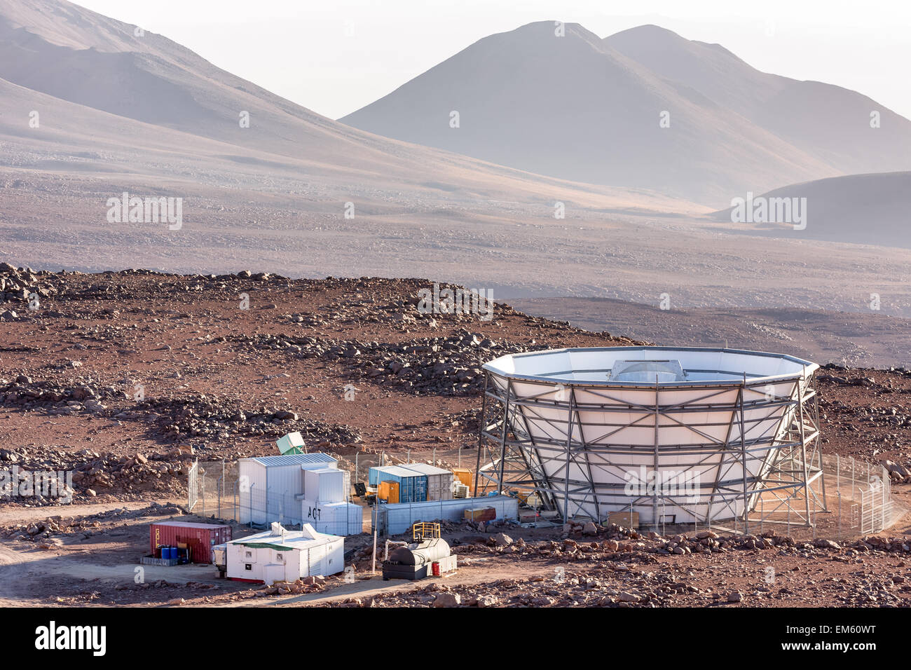 Space exploration devices near ALMA, San Pedro de Atacama, Chile, South ...