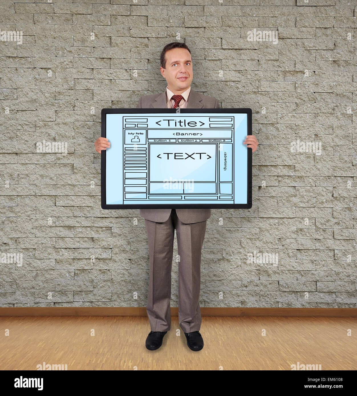 Web Template Business Man Hi-res Stock Photography And Images - Alamy