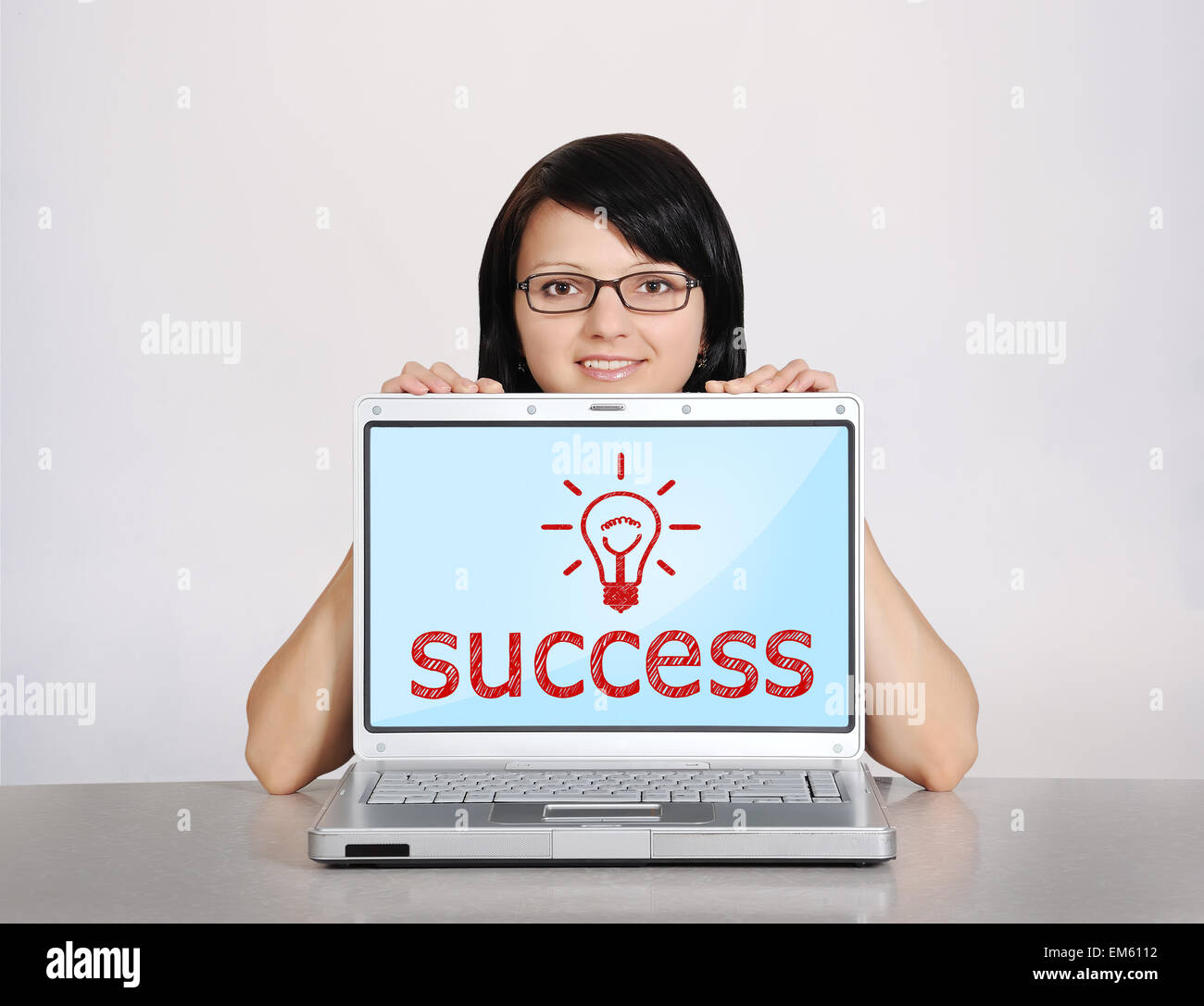 notebook with success Stock Photo - Alamy