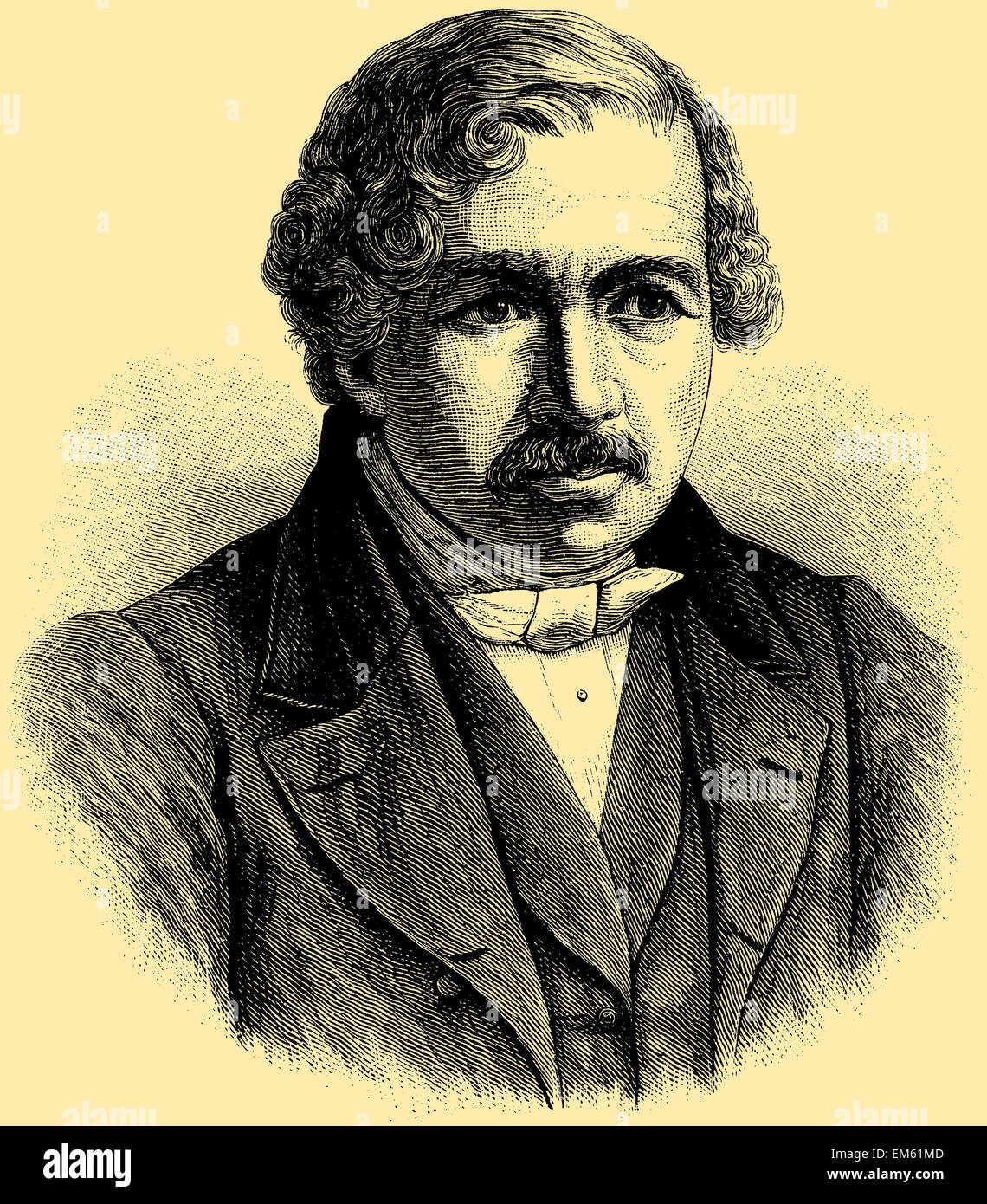 Louis-Jacques-Mandé Daguerre (1787 – 1851), French artist and chemist ...