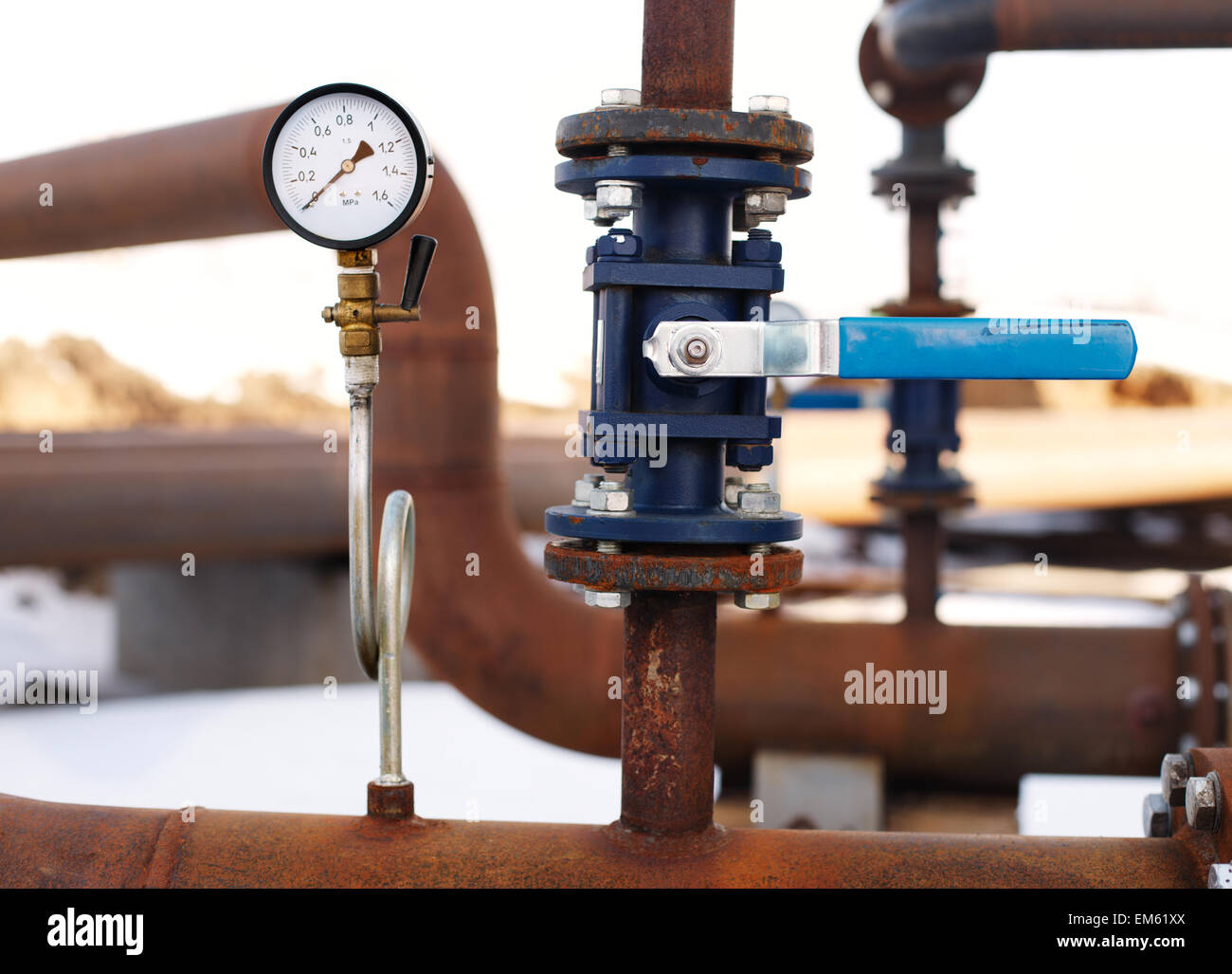 Water pipes valves on hi-res stock photography and images - Alamy