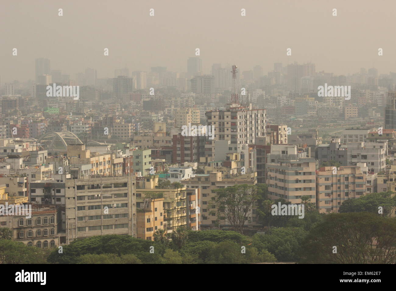 The Mohakhali district of Dhaka, photographed from the Brac-Center ...