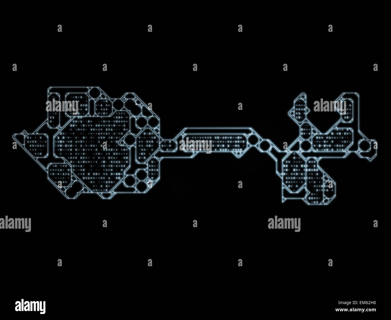 Virtualization of Key Code Stock Photo - Alamy
