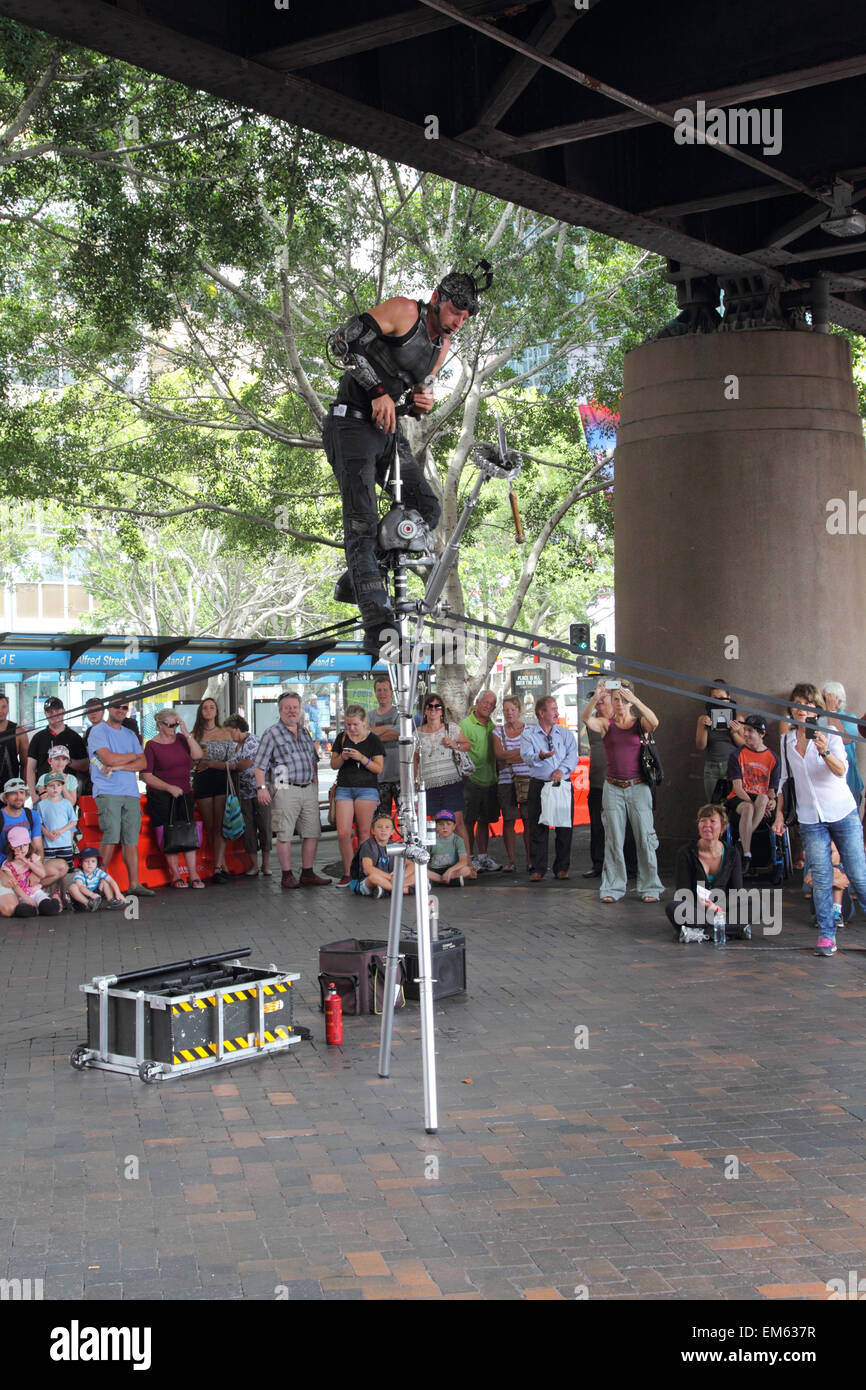 Street Artist juggling with burning torches during a performance at ...