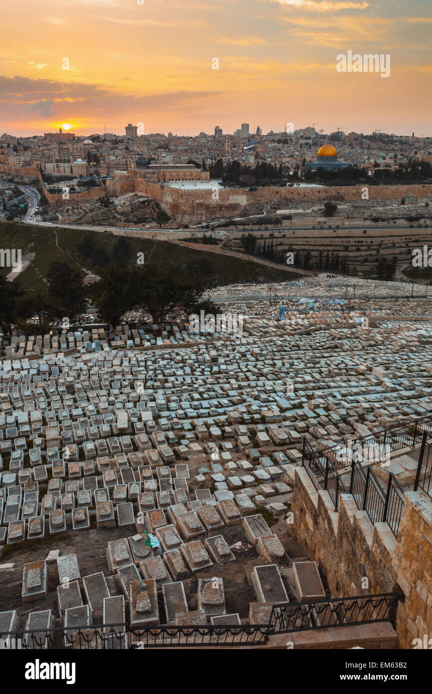 Israel, Cityscape at sunset; Jerusalem Stock Photo - Alamy