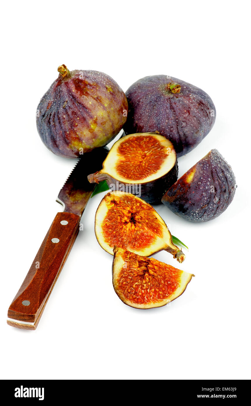 Fig slices Cut Out Stock Images & Pictures - Alamy