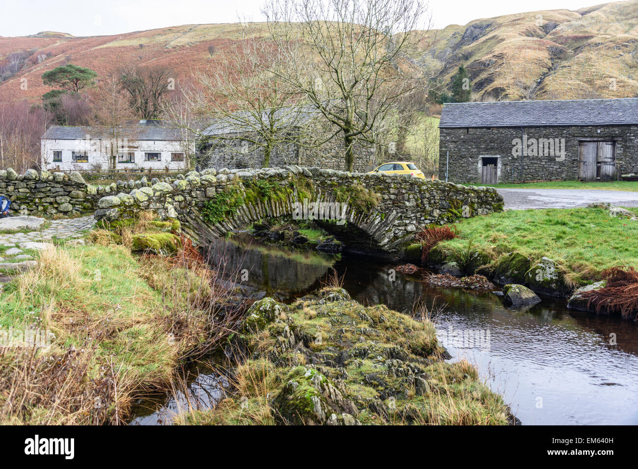 Bridge over Watendlath Beck leading from Bleatarn Gill Stock Photo - Alamy