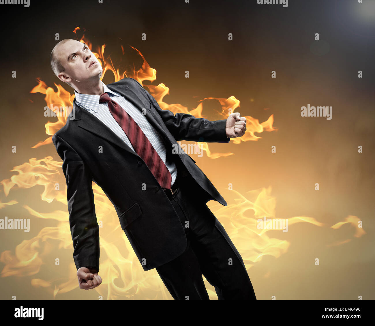 Businessman in anger Stock Photo - Alamy