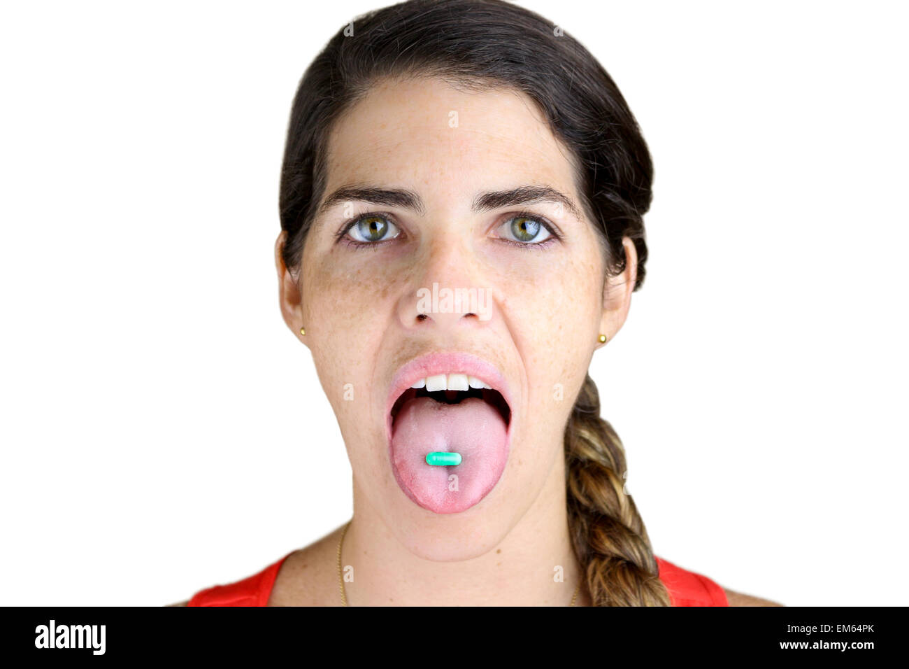 Medicine tastes bad Stock Photo - Alamy