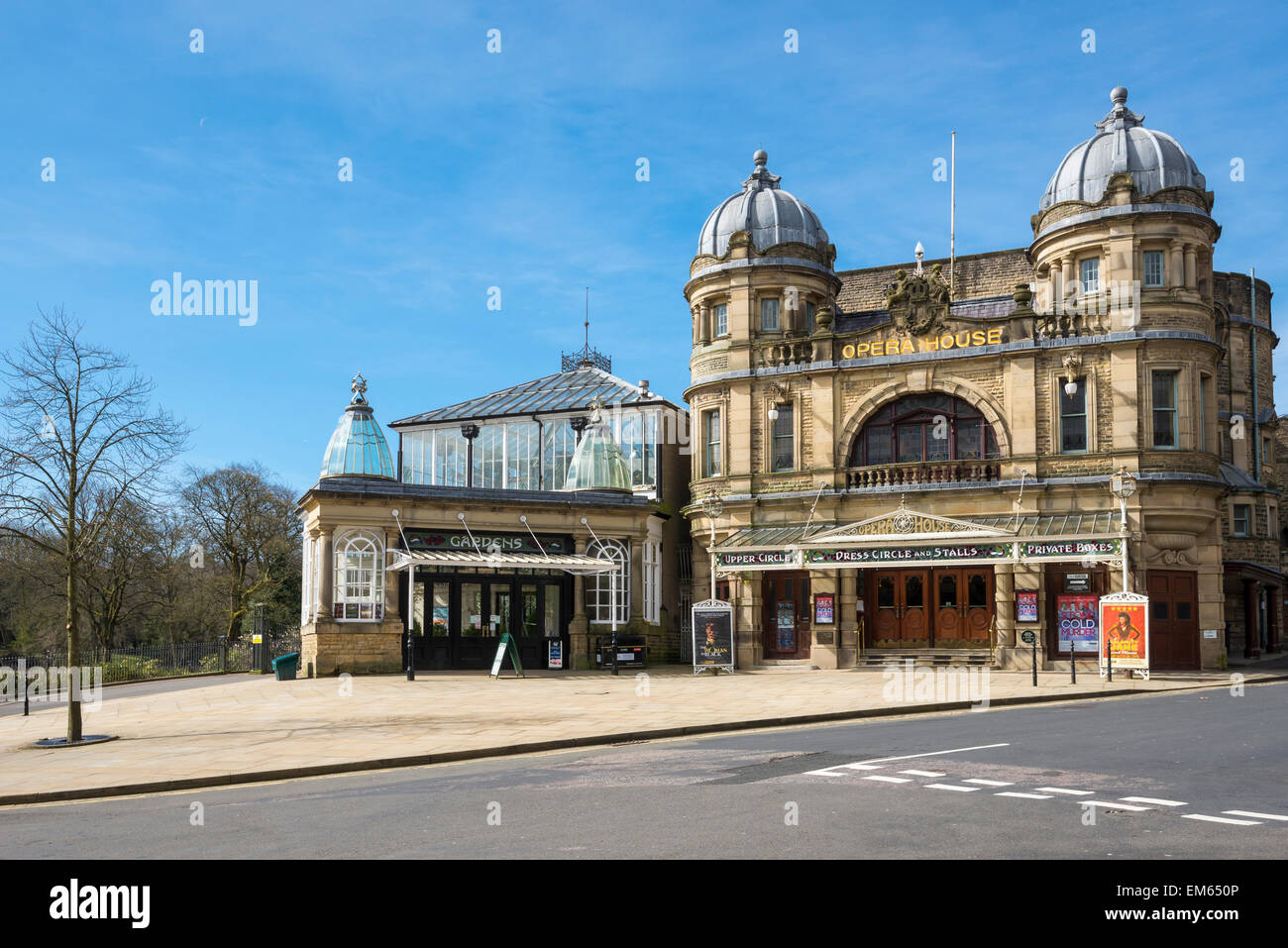 Buxton Opera House on a sunny spring morning. A beautiful historic ...