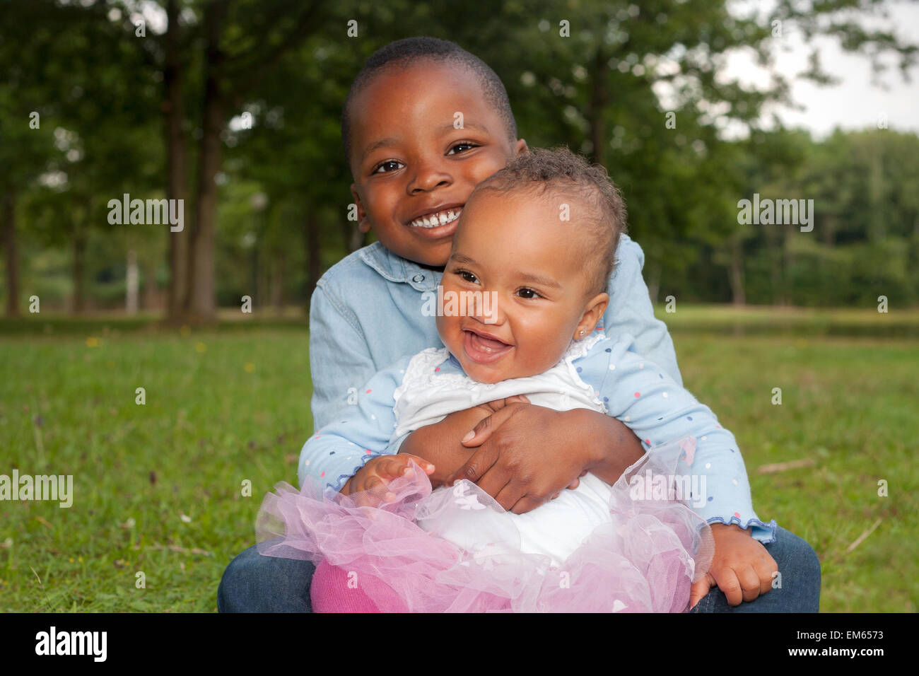 Happy african children Stock Photo - Alamy