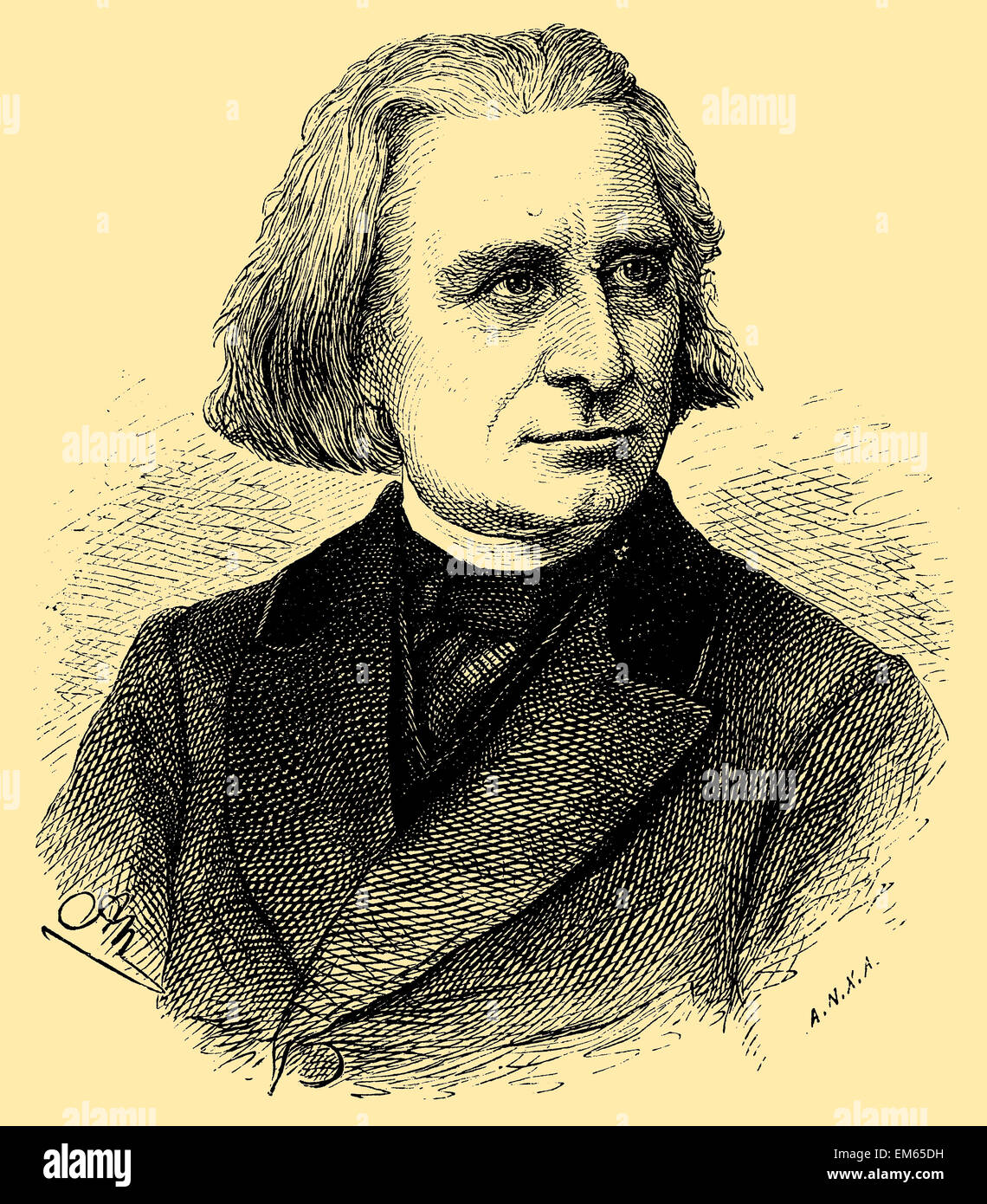 Franz liszt 1811 1886 composer pianist hi-res stock photography and ...