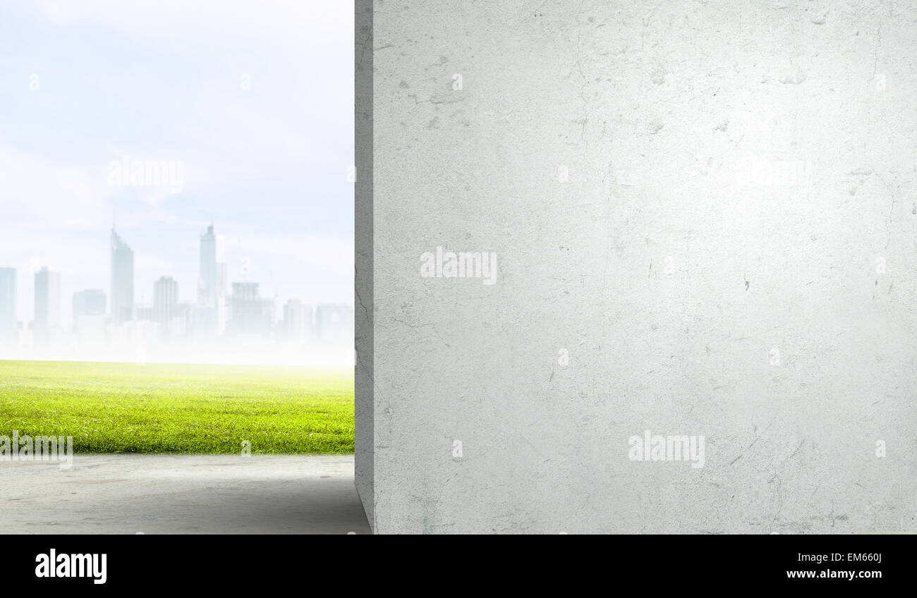 Stone blank wall Stock Photo - Alamy