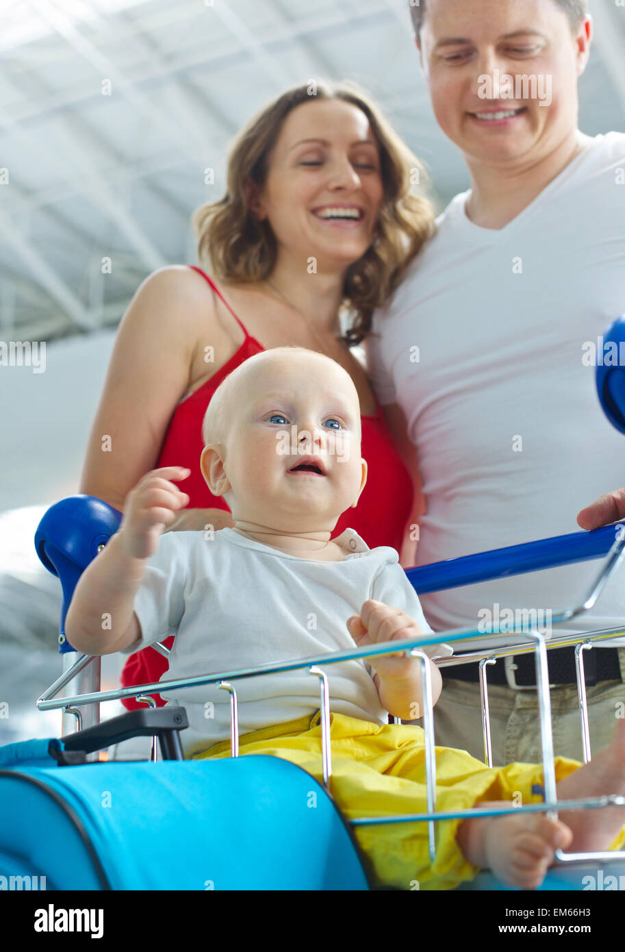 Family going on a trip Stock Photo - Alamy