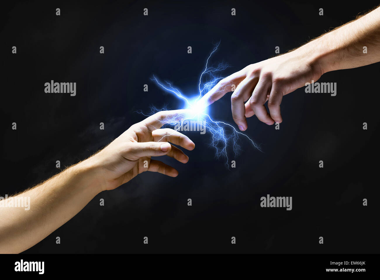 Creation of adam hands hi-res stock photography and images - Alamy