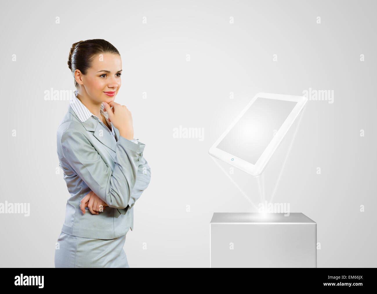 Presentation new computer technology concept hi-res stock photography ...