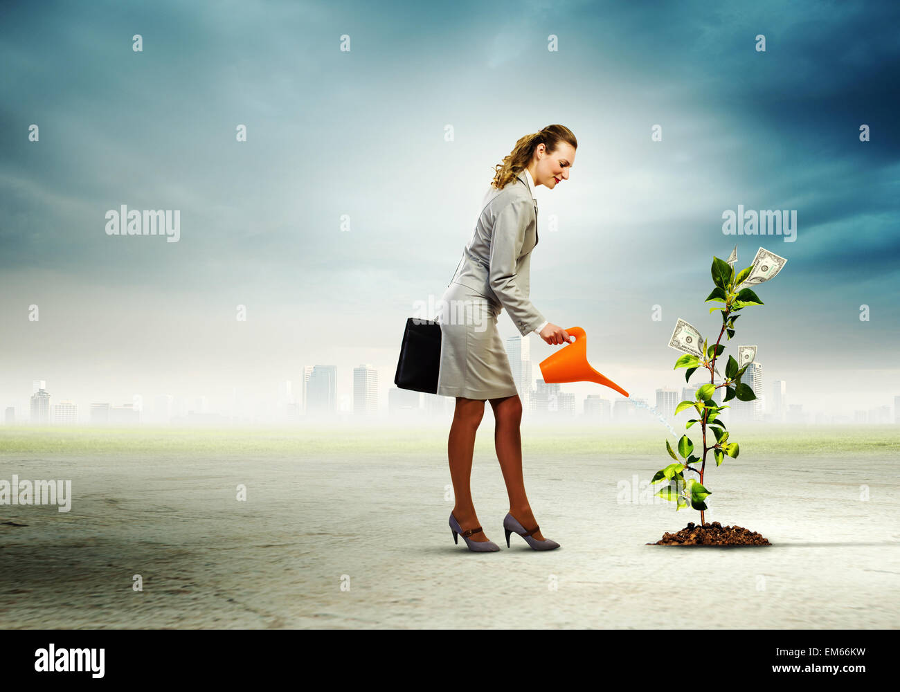 Money making concept Stock Photo - Alamy