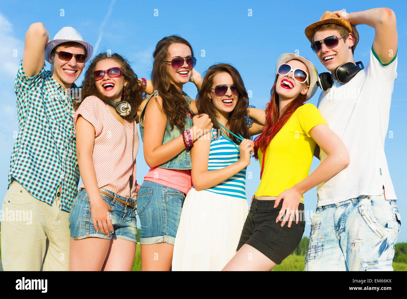 Group of young people Stock Photo - Alamy