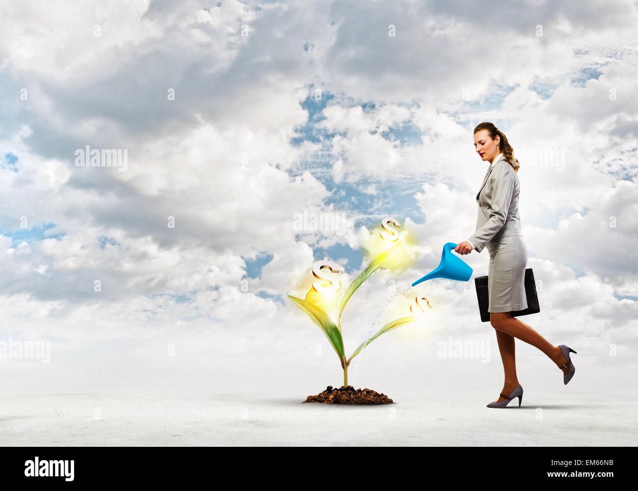 Money making concept Stock Photo - Alamy