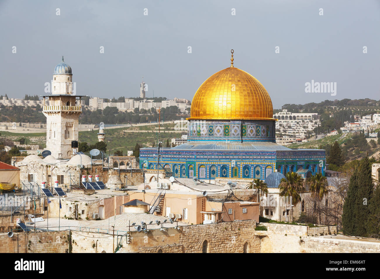 Jerusalem, View of Dome Of Rock; Israel Stock Photo - Alamy