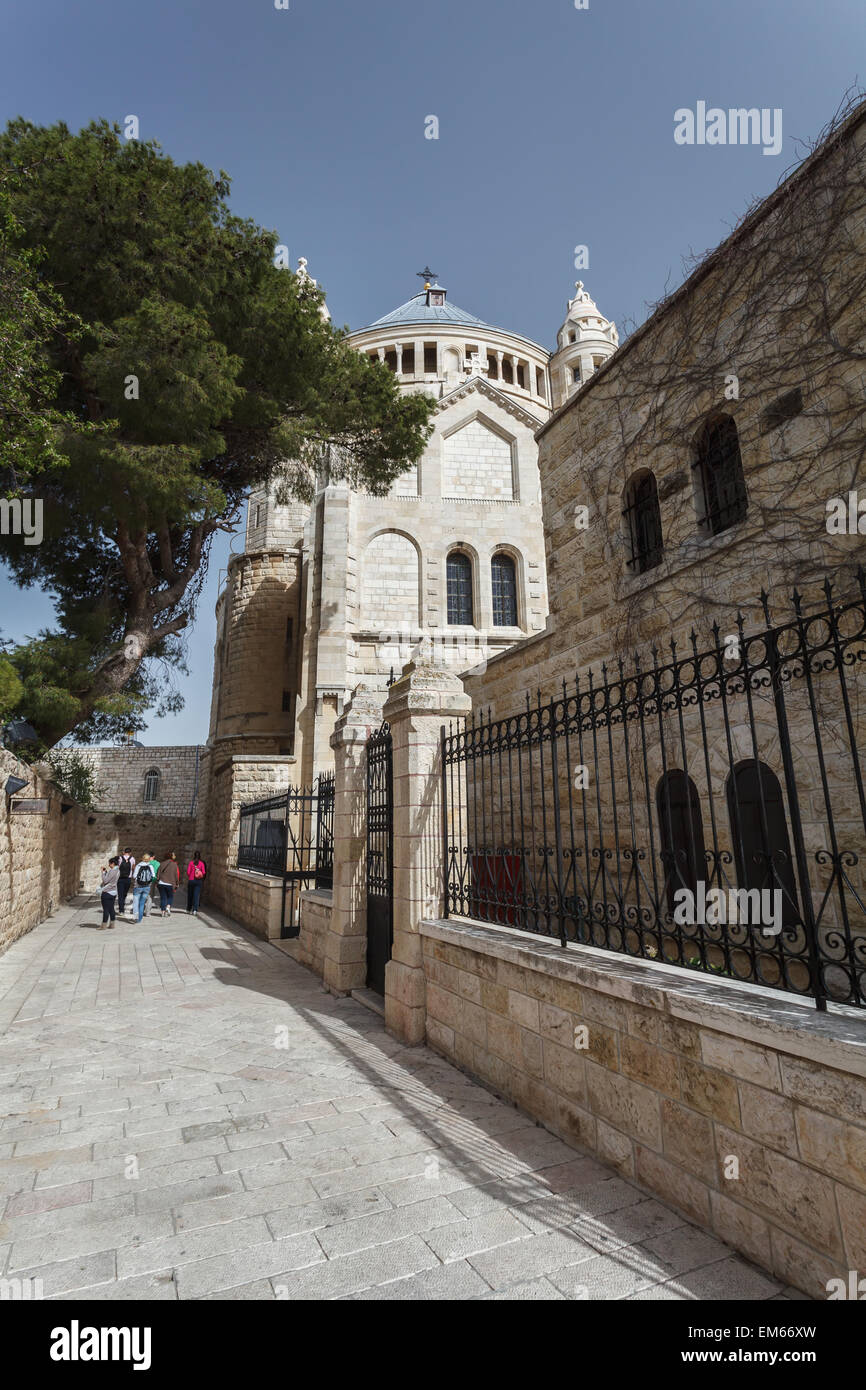 Israel, View of Basilica of Hagia Maria Sion; Jerusalem Stock Photo - Alamy