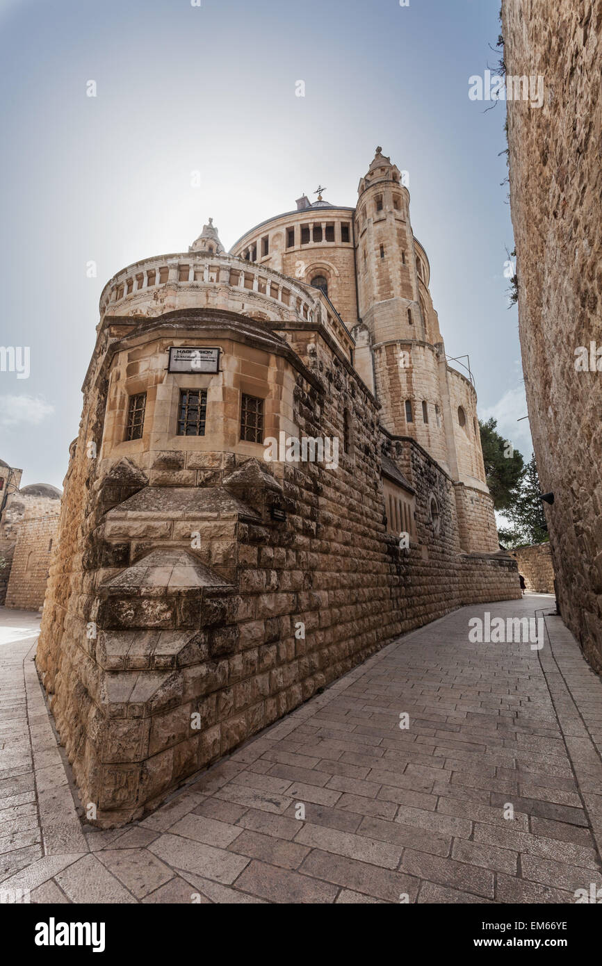 Israel, View of Basilica of Hagia Maria Sion; Jerusalem Stock Photo - Alamy
