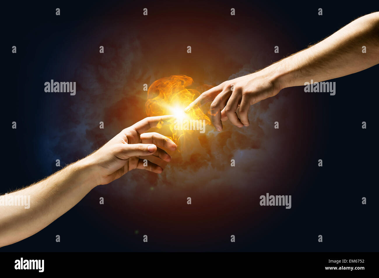 Creation Of Adam Michelangelo Hands High Resolution Stock Photography ...