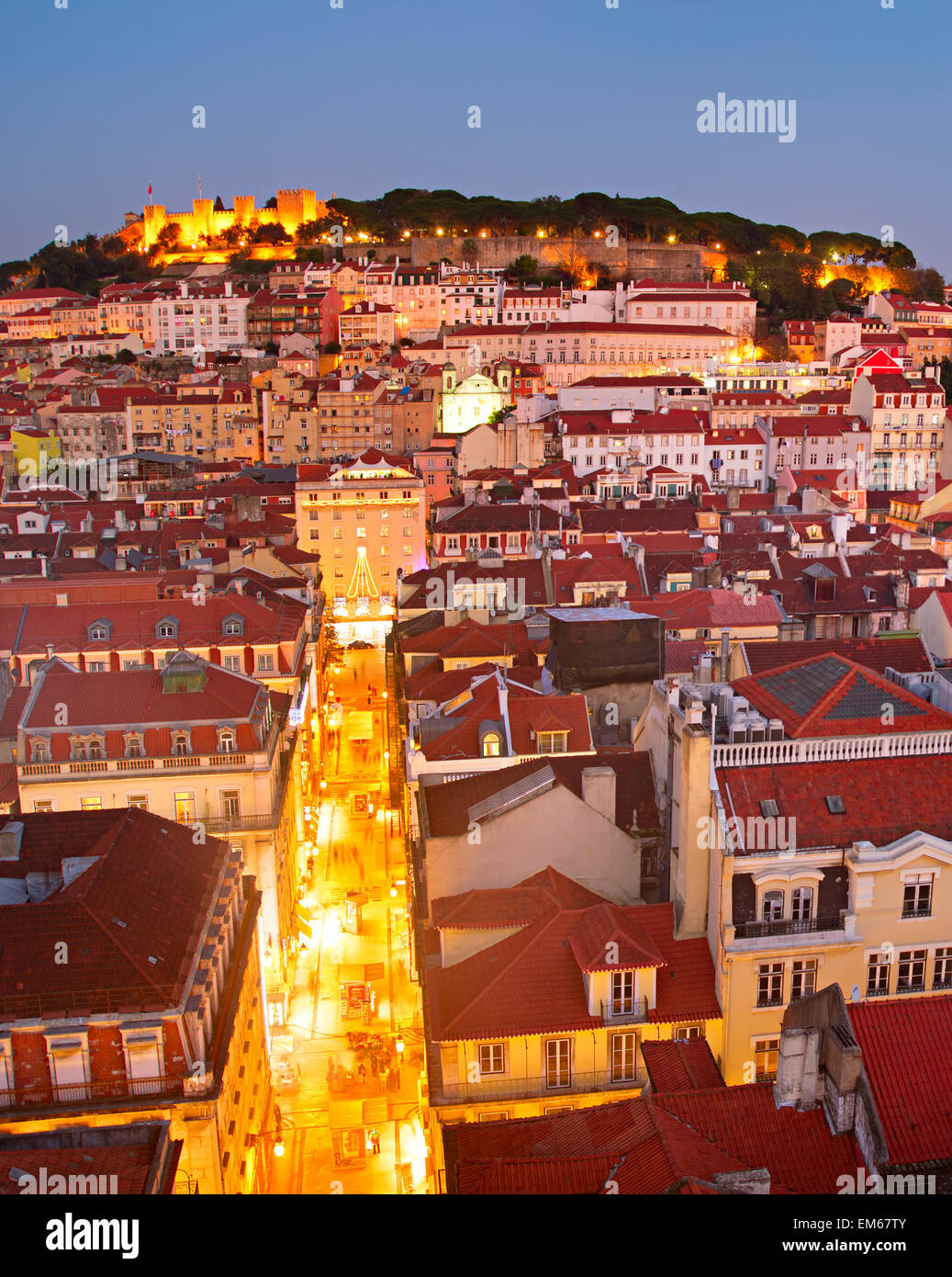 Lisbon roof top view hi-res stock photography and images - Alamy