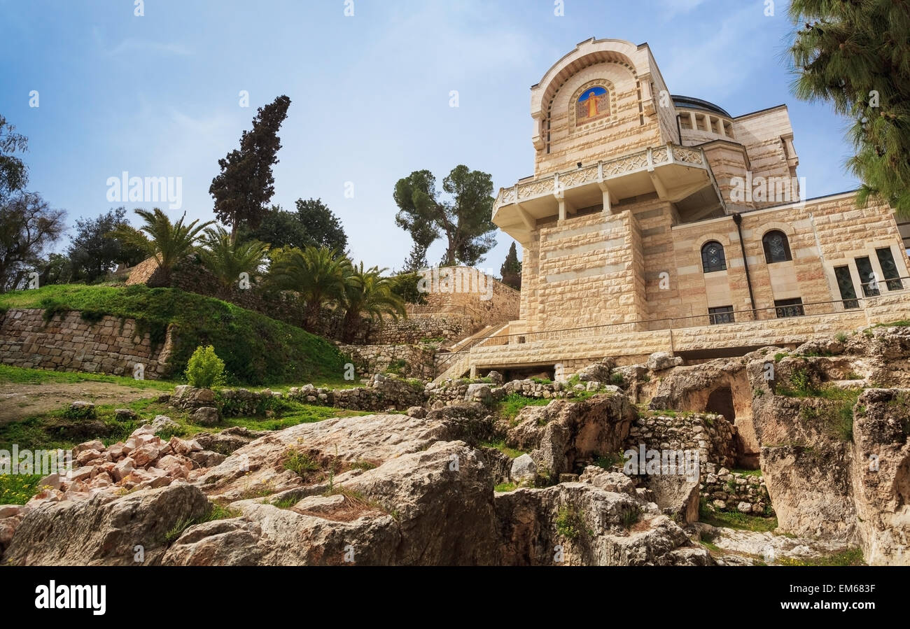 Israel, Church of Saint Peter; Gallicantu Stock Photo - Alamy